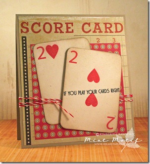 For the Love of Paper: Mint Motif Sneak Peek: What a Card! with a video